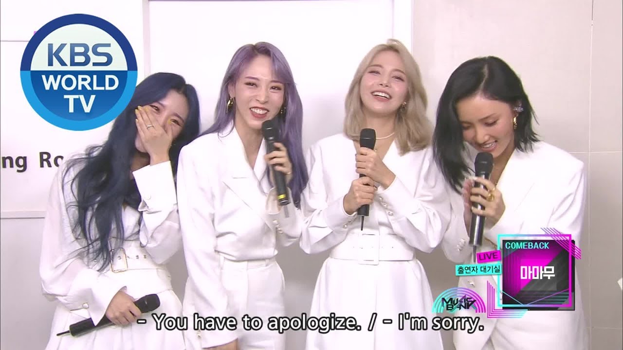 Interview with MAMAMOO (마마무) [Music Bank / ENG / 2019.11.15] - YouTube