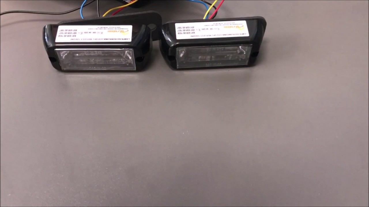 Grill lights LED REFLECT 2x6, E20 R10 E9 R65, Strobos - YouTube