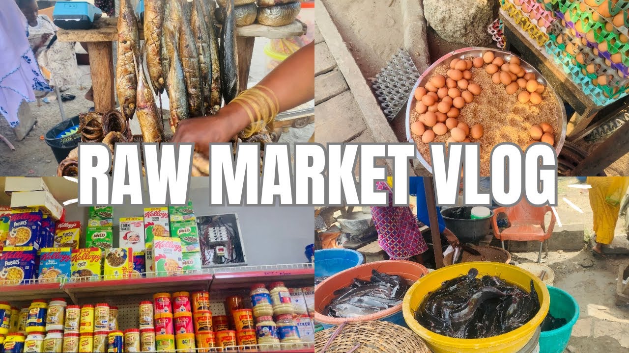 RAW AND UNEDITED MARKET VLOG| Day in the life of an African girl living ...