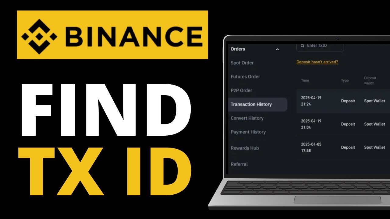 How to Find Transaction ID on Binance | Find Transaction ID or Hash ...