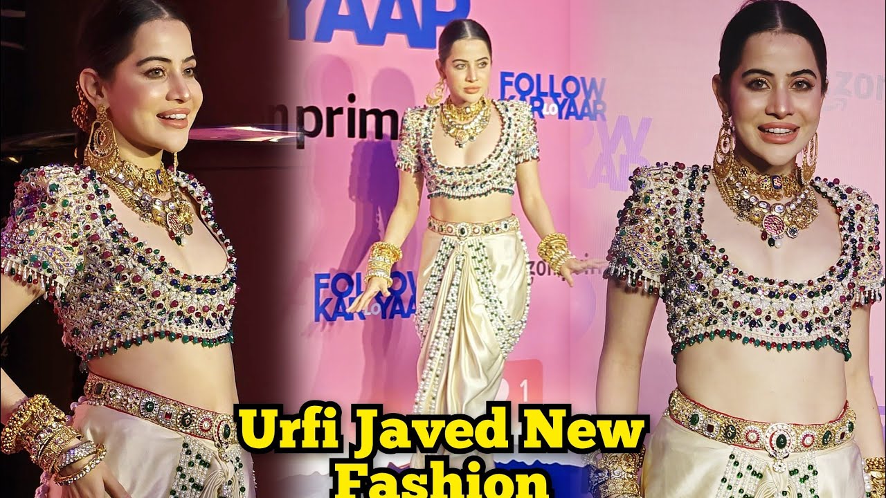 Urfi Javed’s Latest Fashion Sensation: A Masterpiece of Stones, Pearls ...