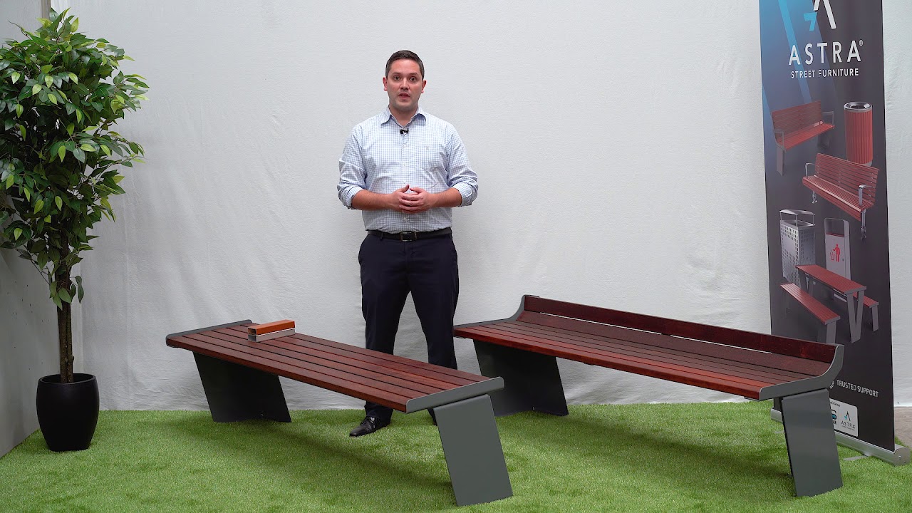 'Paris' Benches - Astra Street Furniture - YouTube