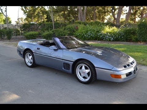 SOLD 1990 Chevrolet Callaway Corvette Aero Body Convertible Steel Blue ...