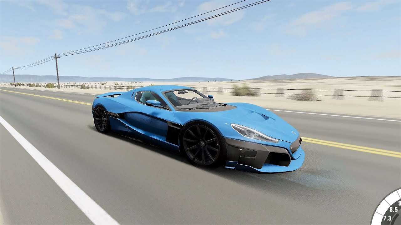 BeamNG.drive - Rimac Concept Two 2018 - Car Show Test Drive Crash ...