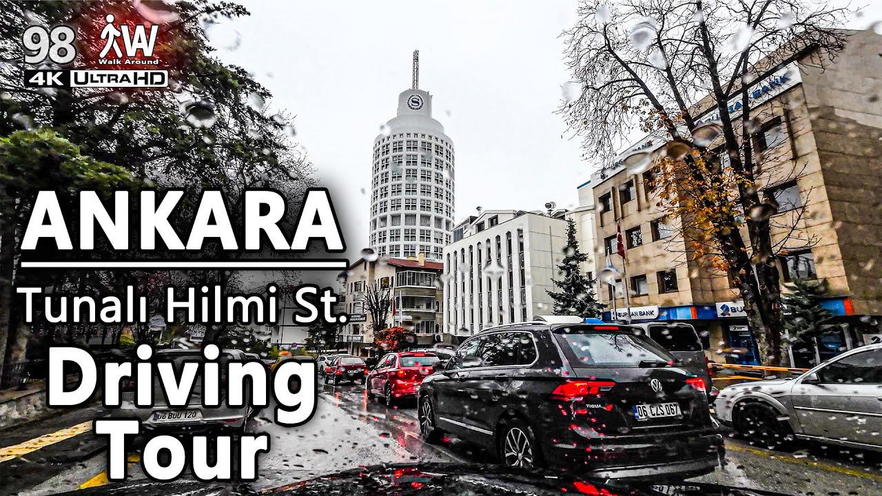 Ankara'da Yağmurlu Sürüş Turu: Tunalı Hilmi Caddesi | 4K POV - YouTube