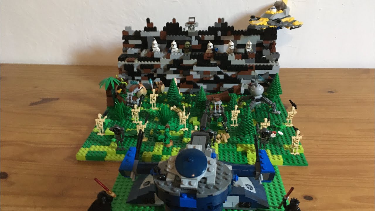 Lego Star Wars mountain base moc - YouTube