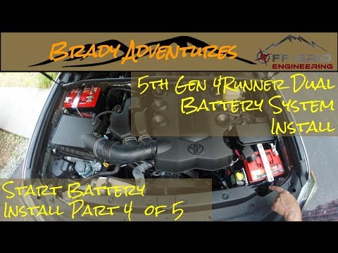 (4 of 5) 5th Gen 4Runner Dual Battery - Start Battery Tray - Wiring ...