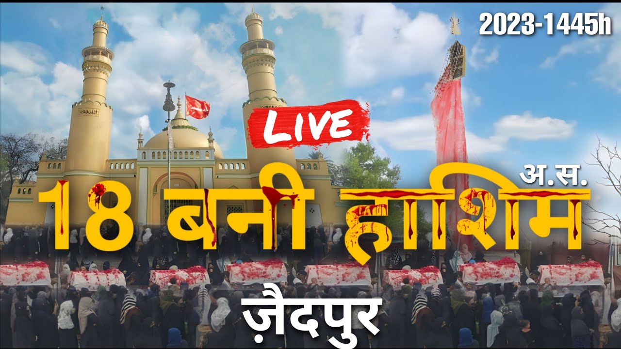 🔴Live 18 Bani Hashim a.s Zaidpur | Maulana Zeeshan Haider - YouTube