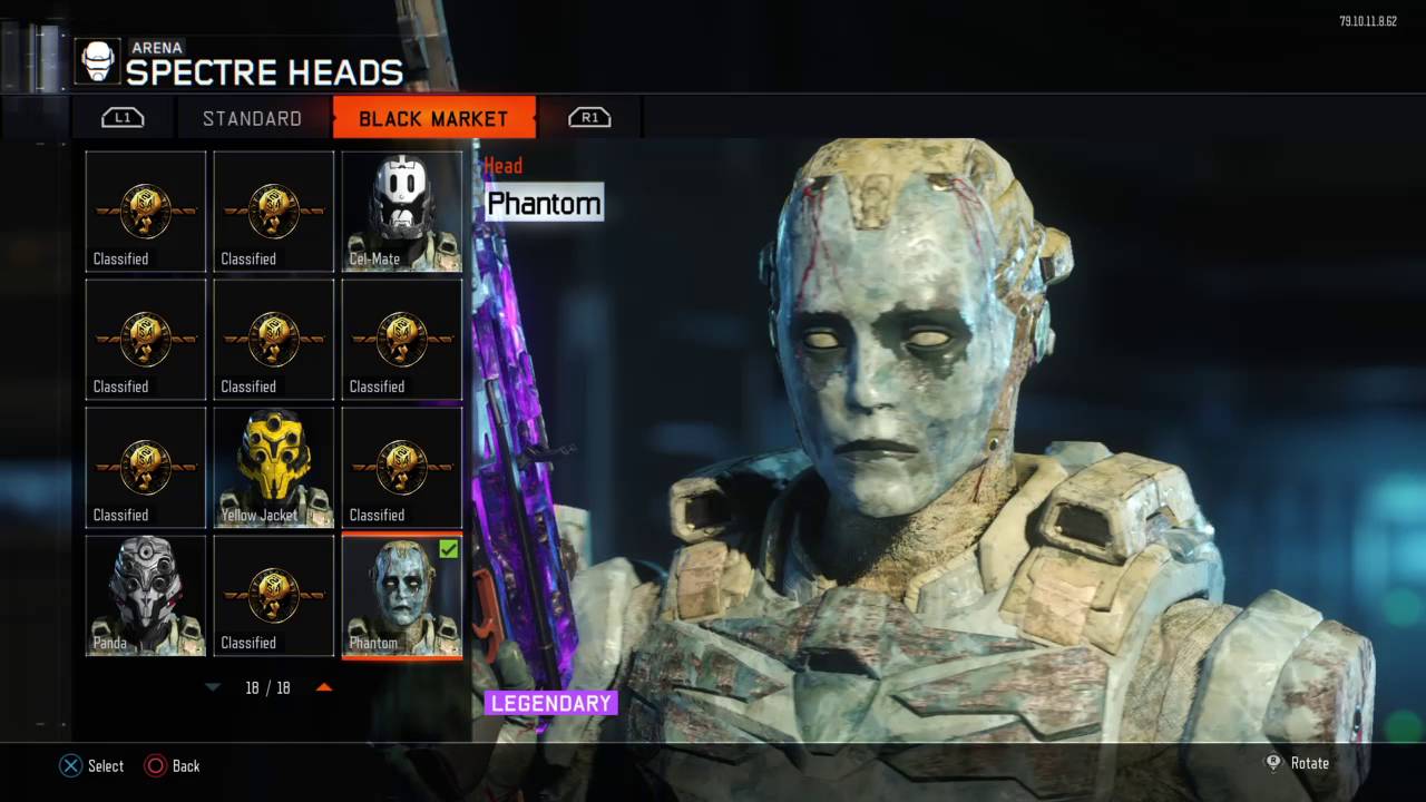Full Phantom Outfit - October Contraband In BO3! - YouTube