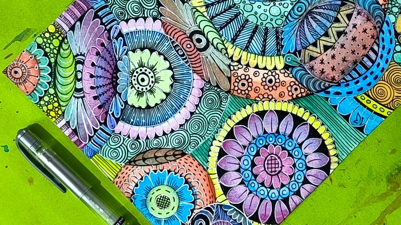 Unique Zendoodle Circles | Inspiring Zentangle Creations with Your ...