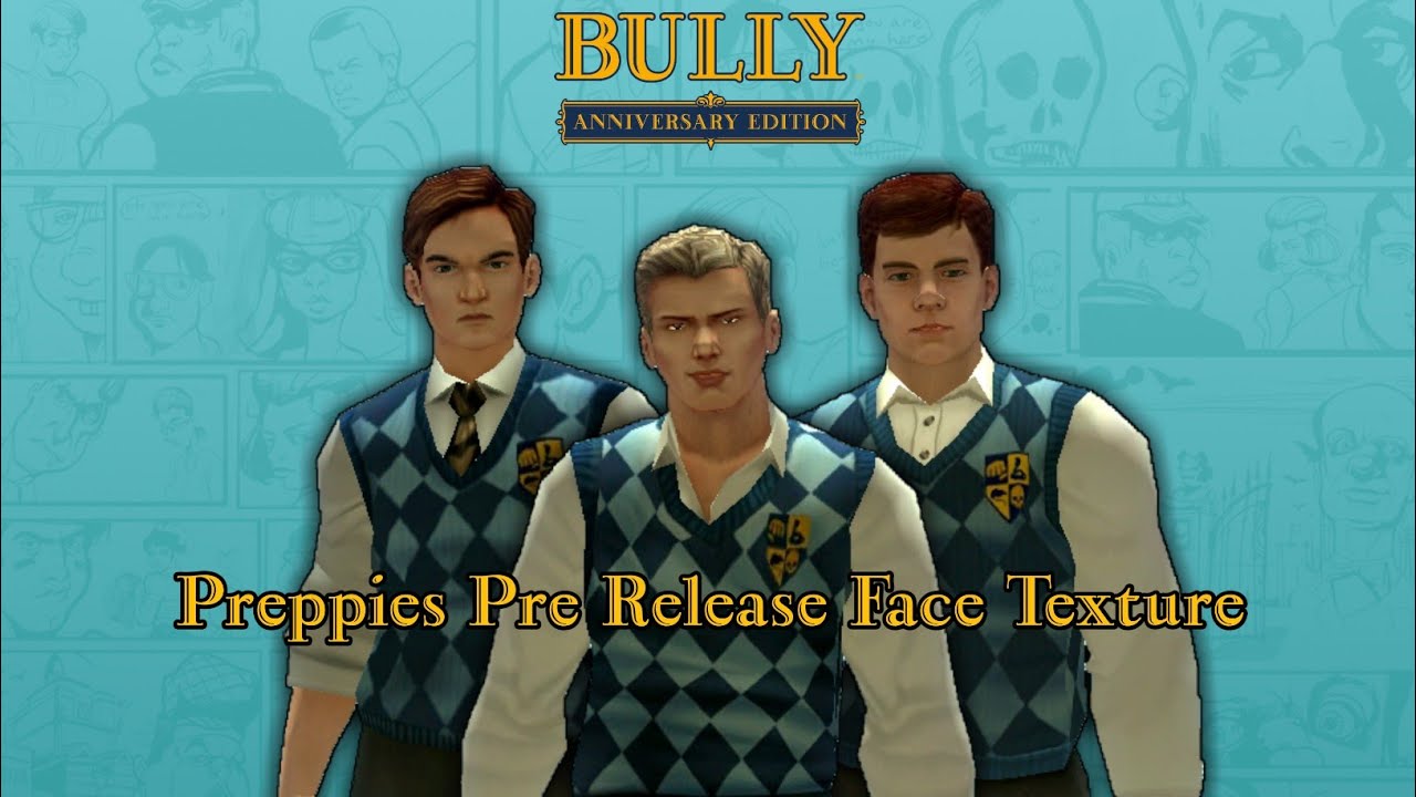 Bully AE: Preppies Pre Release Face Texture - YouTube