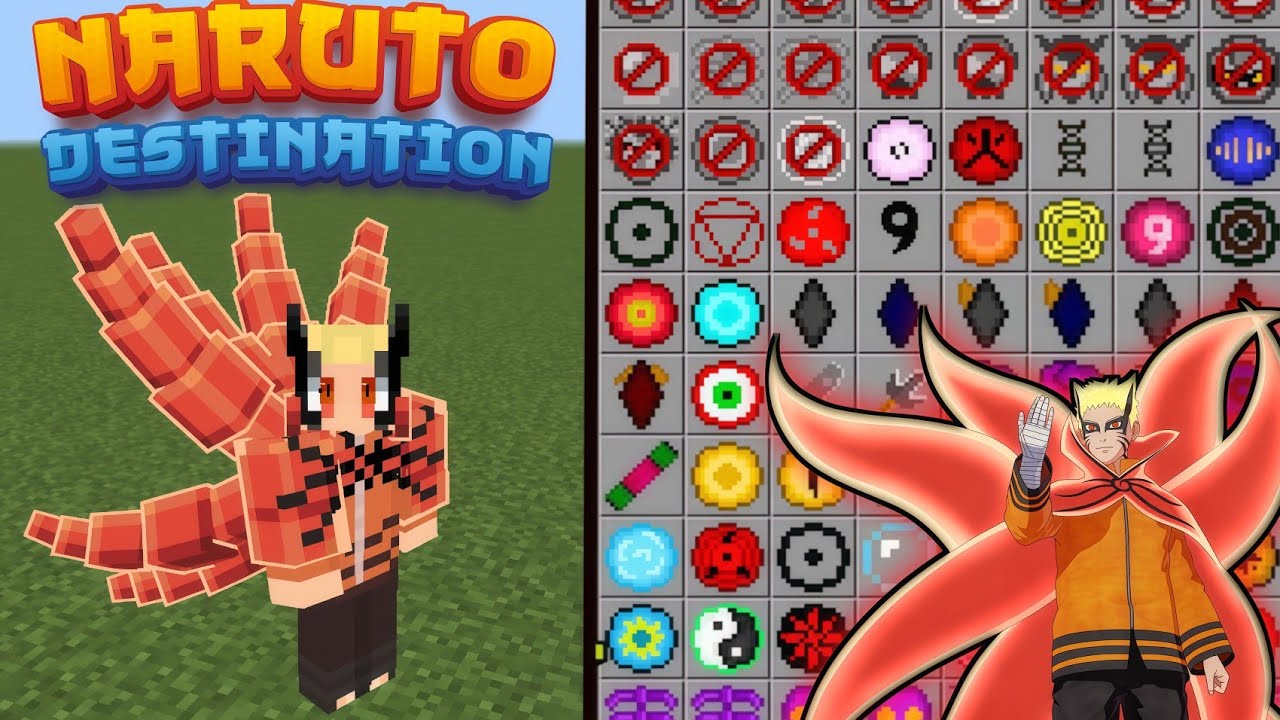 Naruto Anime Mod for Minecraft PE 1.21-1.21.100 [ Naruto Baryon Mode ...