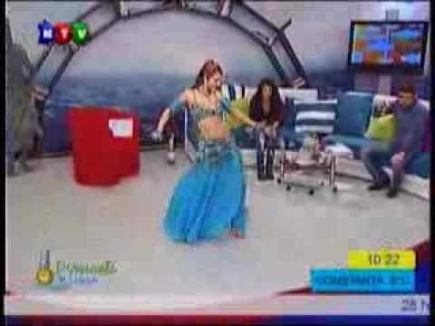 Carla Bellydancer : drum solo at tv show