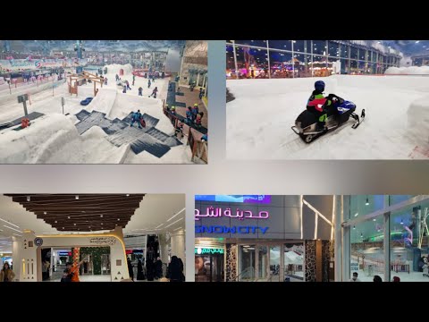 Full enjoy at Saudi snow city - YouTube