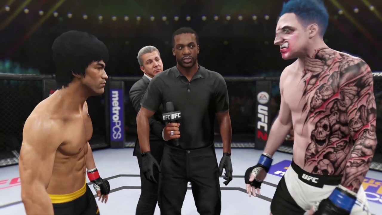 Bruce Lee vs Two-Face (EA Sports UFC 2) - YouTube