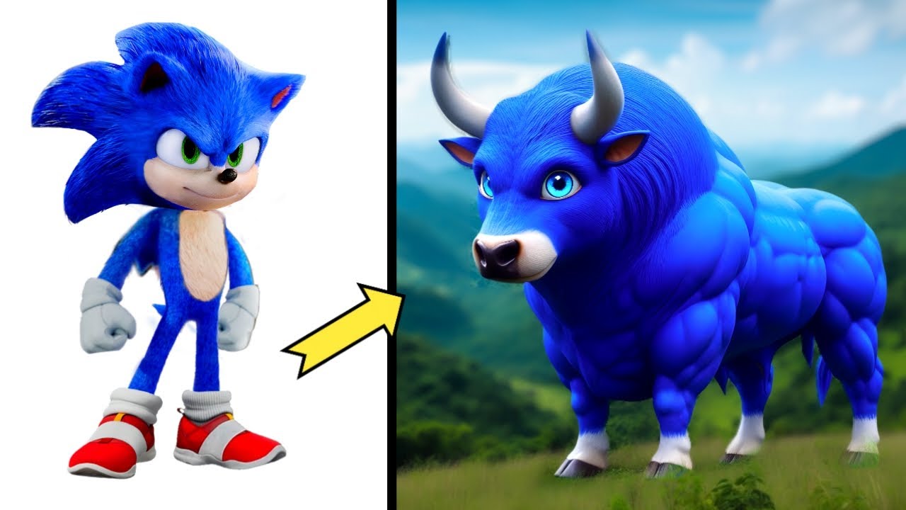 Sonic Characters as Bull l Bullying Sonic The Hedgehog l Bully Sonic l ...
