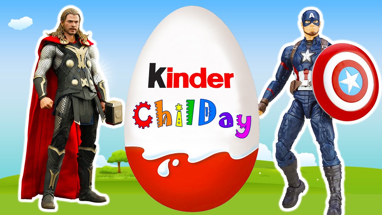 Marvel Super Heroes KINDER SURPRISE Eggs Unboxing Kinder Joy - YouTube
