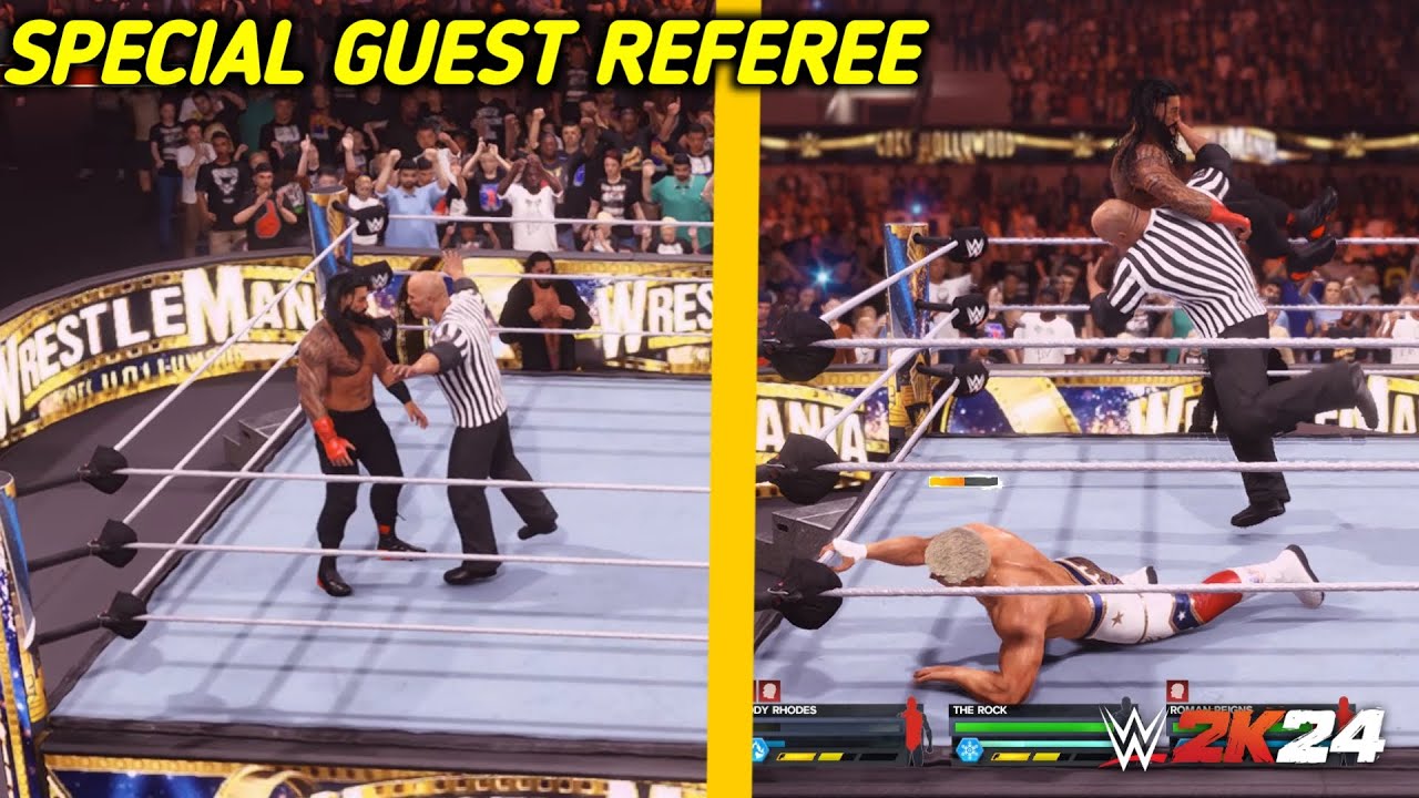 The Rock Turns 😱 On Roman Reigns At WrestleMania - WWE 2K24 Special ...