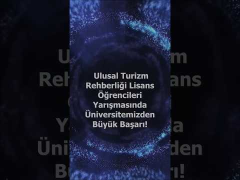 Ulusal Turizm Rehberliği Yarışmasında birinci olan ve ödül alan Öğrencilerimize Rektörümüzden Tebrik