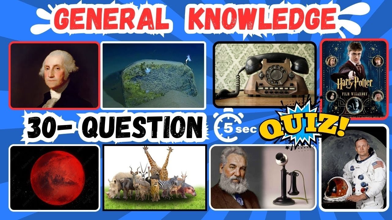 How Smart Are You? 30 Quick Questions in 5 Seconds! ⏱️🧠💡 - YouTube