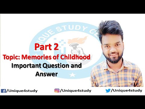 Memories of Childhood | Part 2| Zitkala-Sa and Bama | Class 12th | In ...