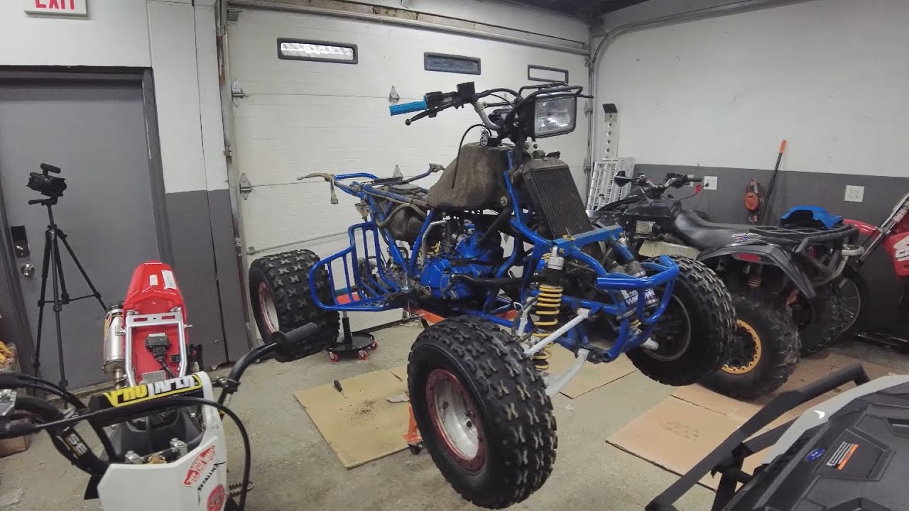 '92 Suzuki LT250R QuadRacer 1st look under the plastics walkaround ...