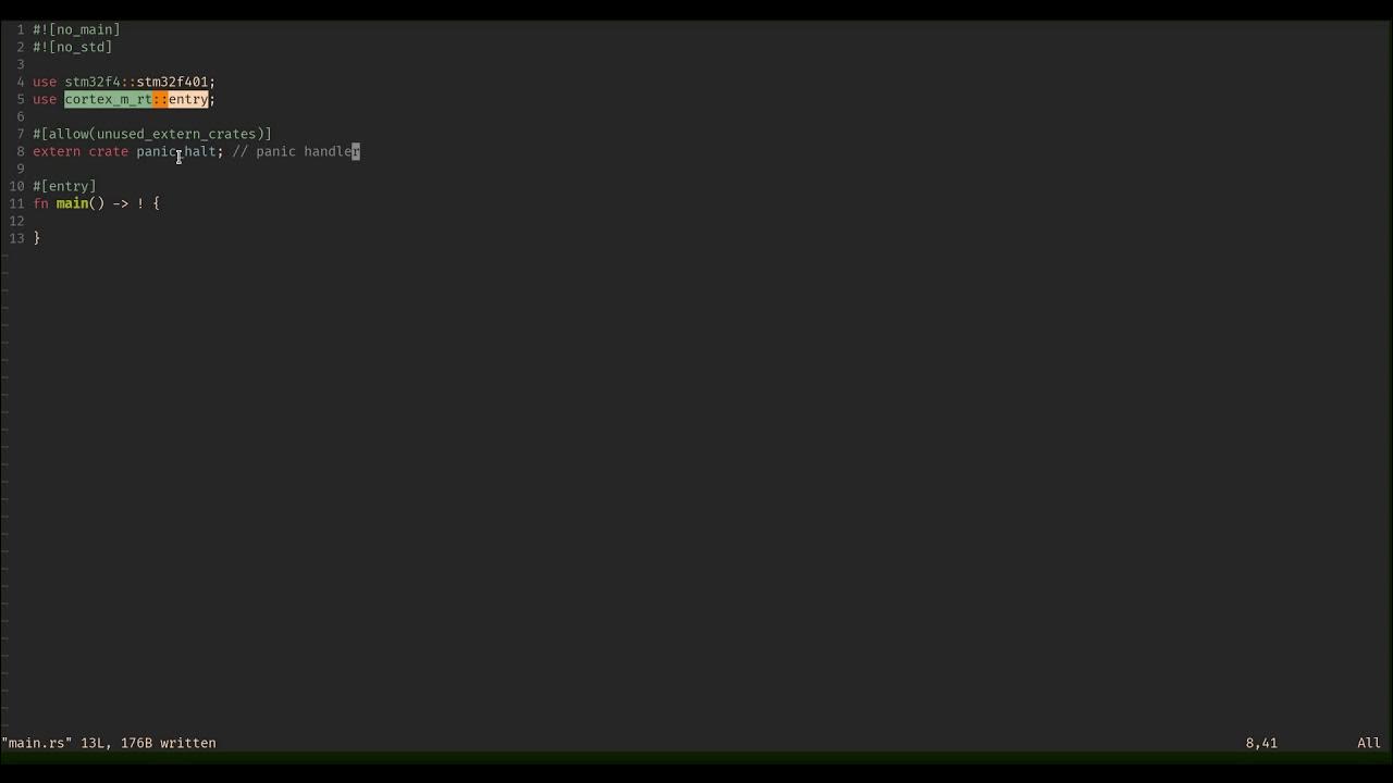 Embedded Rust (stm32f4 crate) Basic Setup - Part 0x02 - YouTube