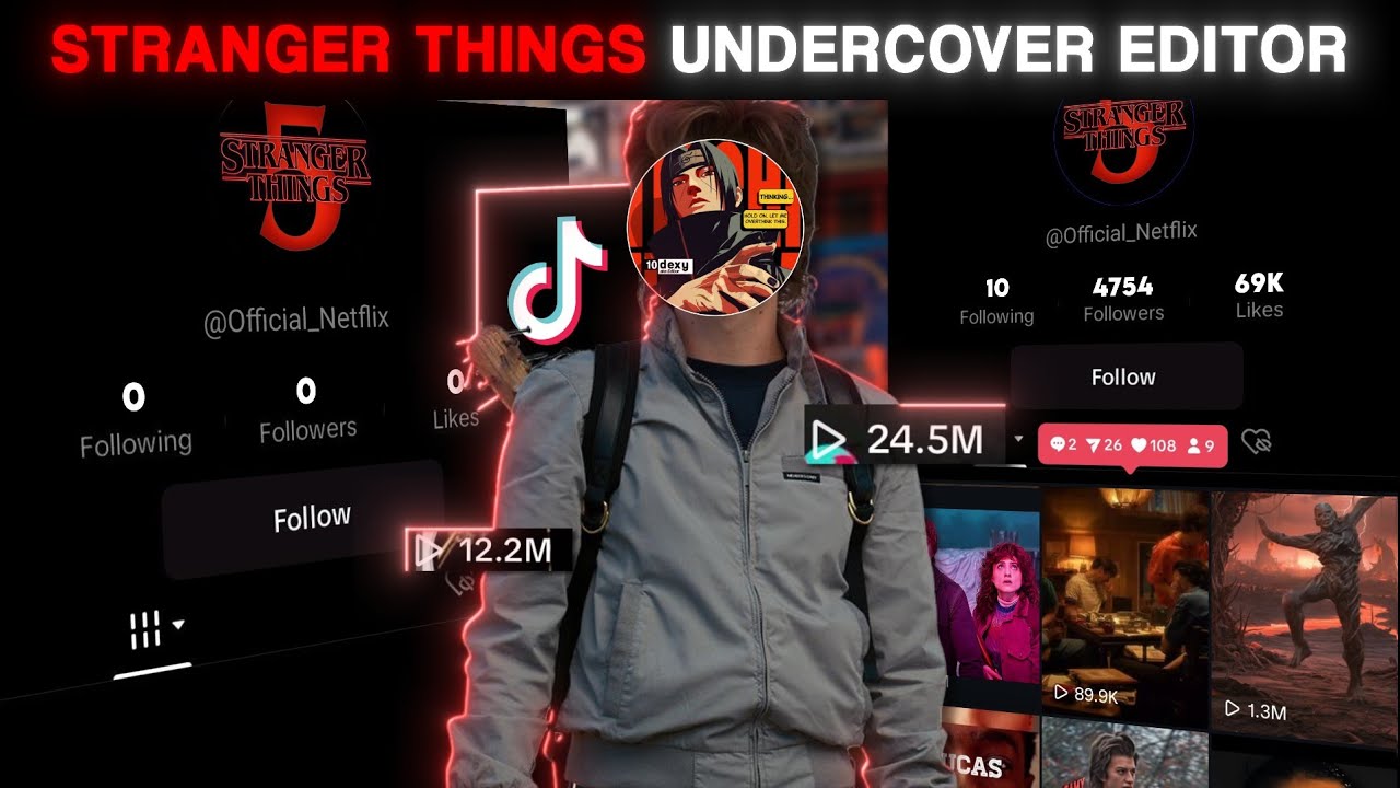 I went UNDERCOVER as a STRANGER THINGS editor for a WEEK BUT - YouTube
