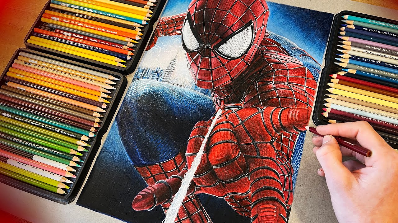 Drawing The Amazing Spider-man | Featuring Andrew Garfield - YouTube