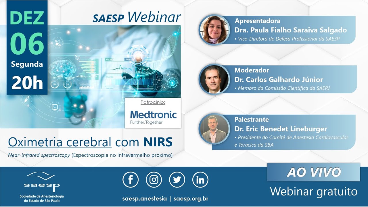 Oximetria Cerebral com NIRS - Near-infrared spectroscopy ...