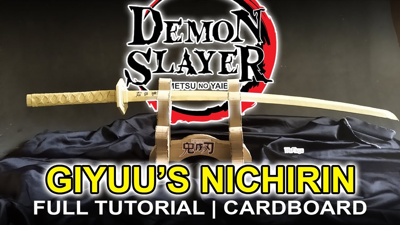 How To Make Demon Slayer Sword Cardboard – Kimetsu No Yaiba - Giyuu ...