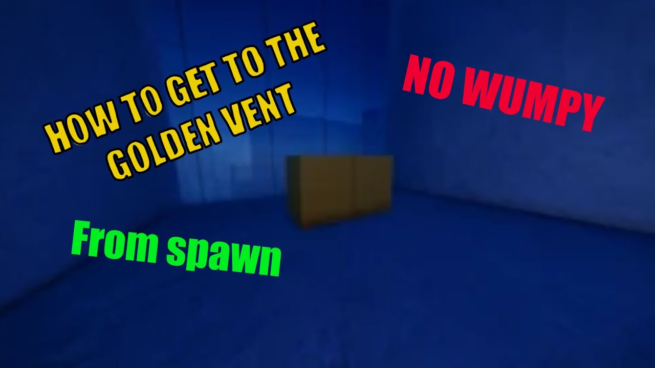 How to get to the “Golden Vent” from spawn Tutorial (Roblox Parkour ...