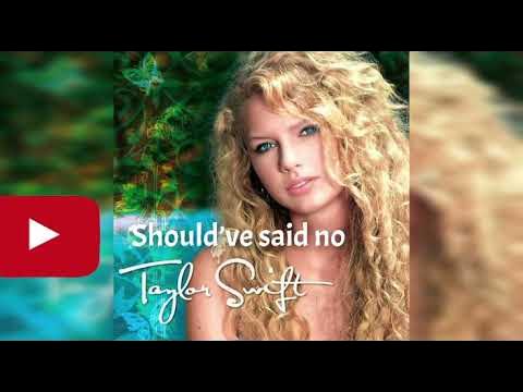 Should’ve Said No - Taylor Swift Karaoke with backing vocal - YouTube