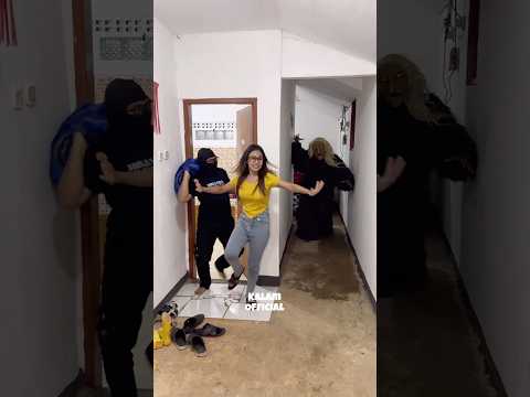 Kaget ada maling di rumah cewek cantik dikejar nenek GRANDONG penyihir sampe masuk