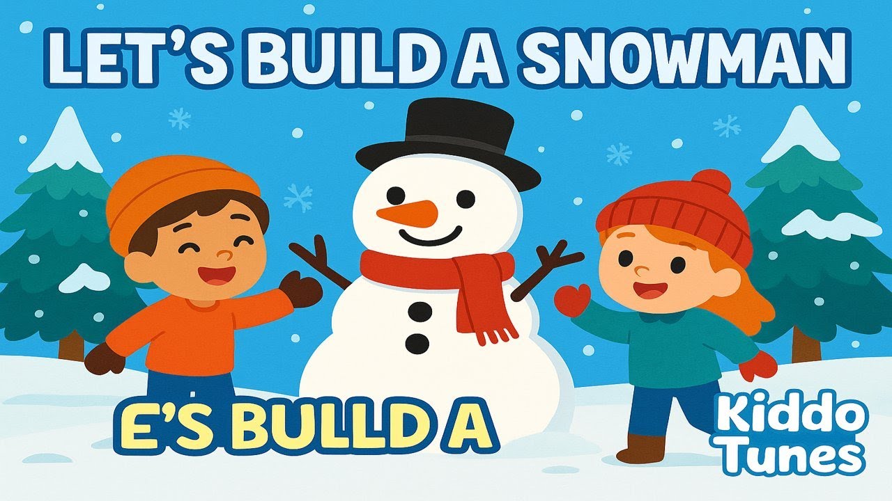 Let’s Build a Snowman ⛄ | Winter Action Song for Kids | Fun Preschool ...