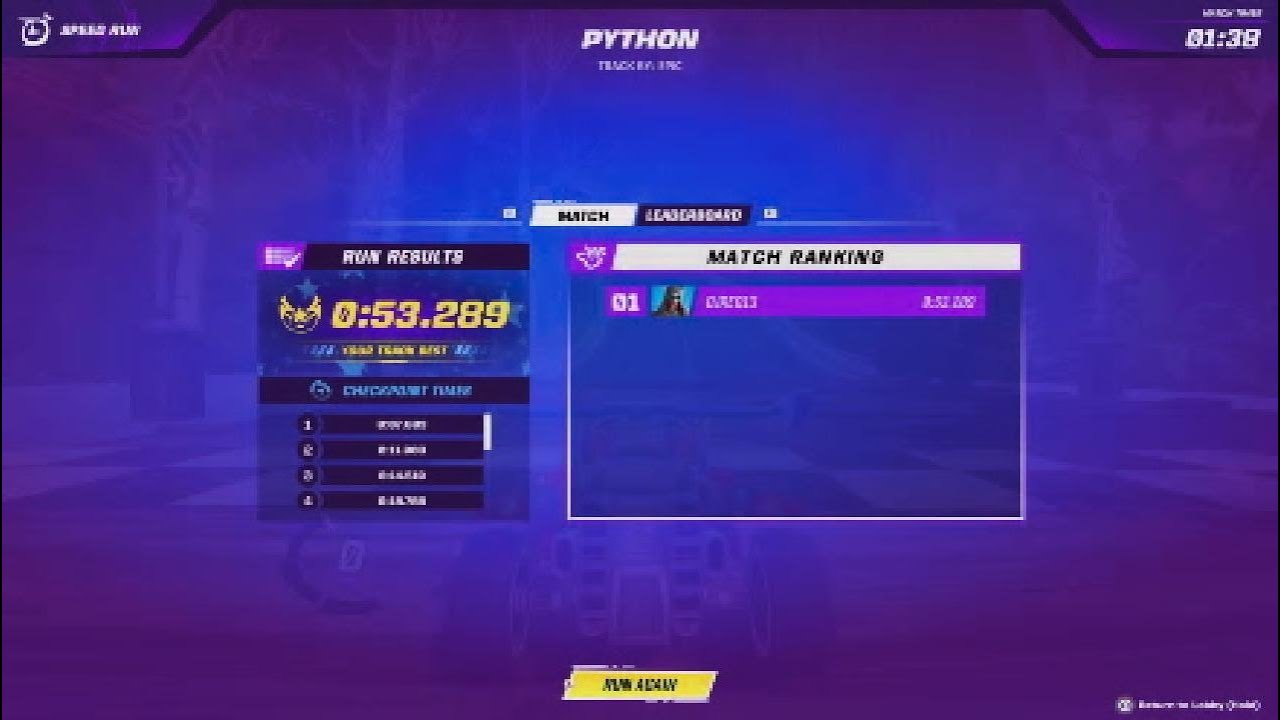 🏆WR Python 53.289 (Speedrun) | Rocket racing - YouTube