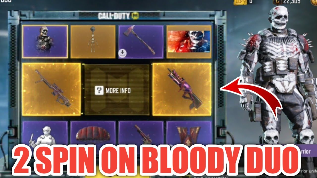 2 SPIN ON BLOODY DUO LUCKY DRAW CODM | LEGENDARY NA-45 & PP19 BIZAN ...