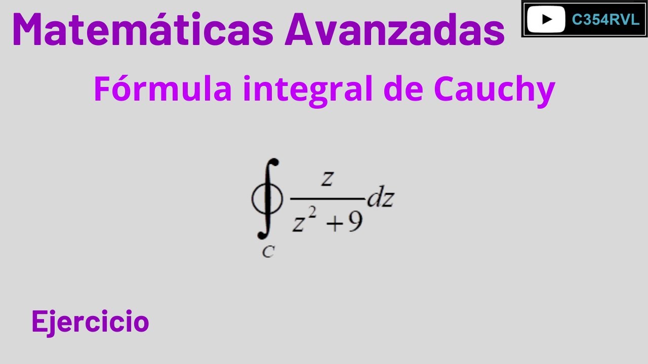 MA. Fórmula integral de Cauchy. Ejercicio 01 - YouTube