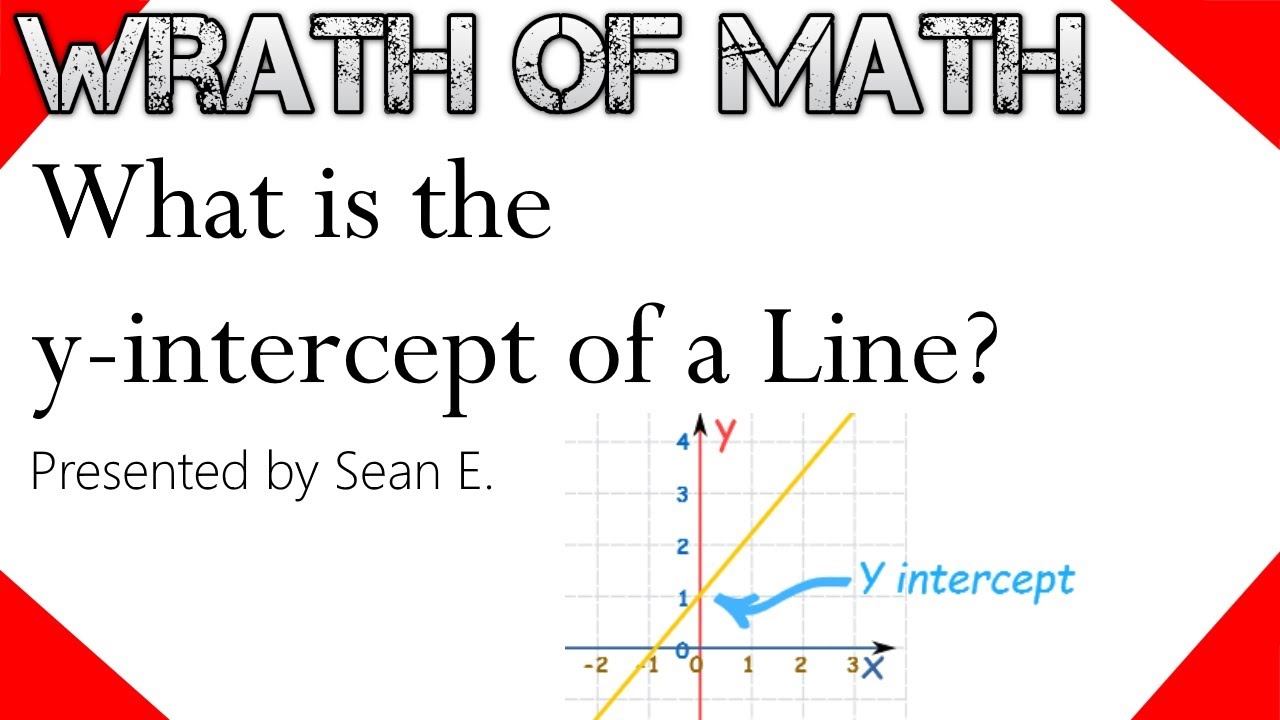 What Is The Y Intercept Of A Line YouTube