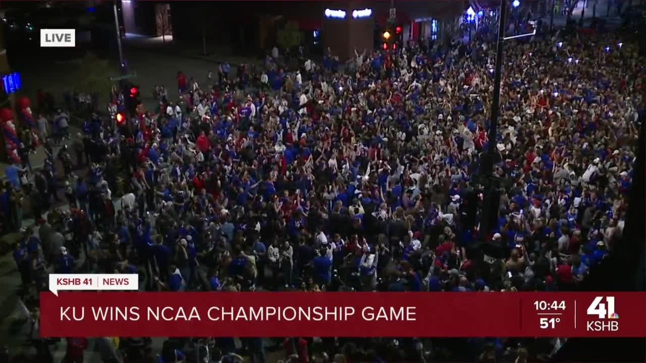 KU wins NCAA Championship Gameo - YouTube