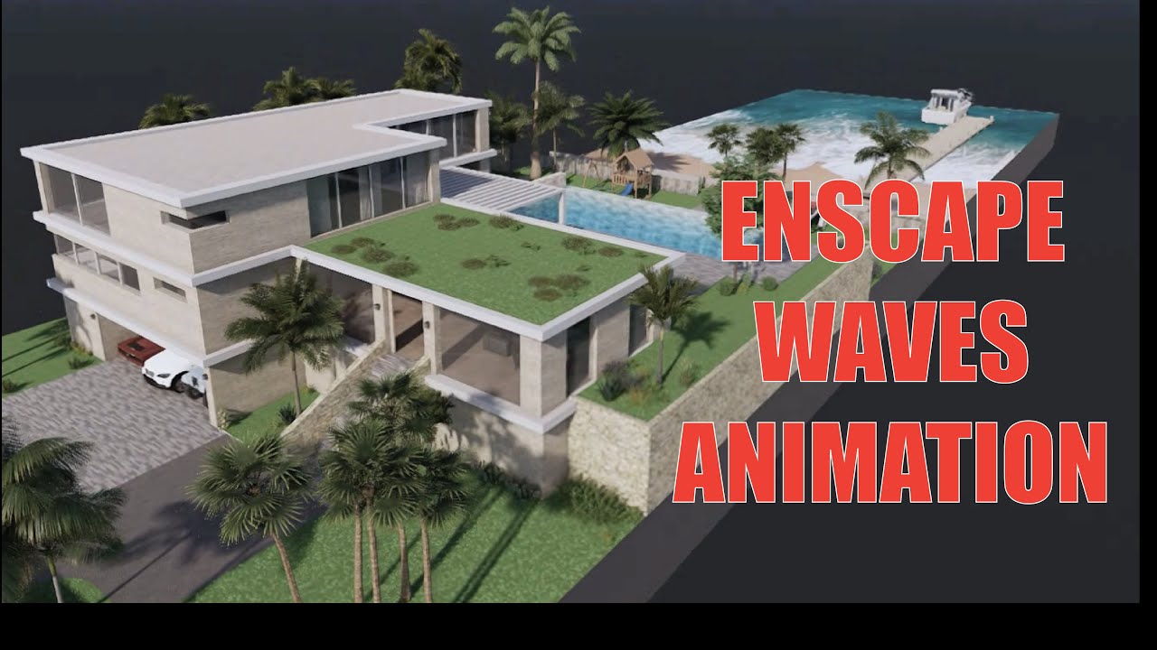 Waves Animation in Enscape - Video Texture - YouTube