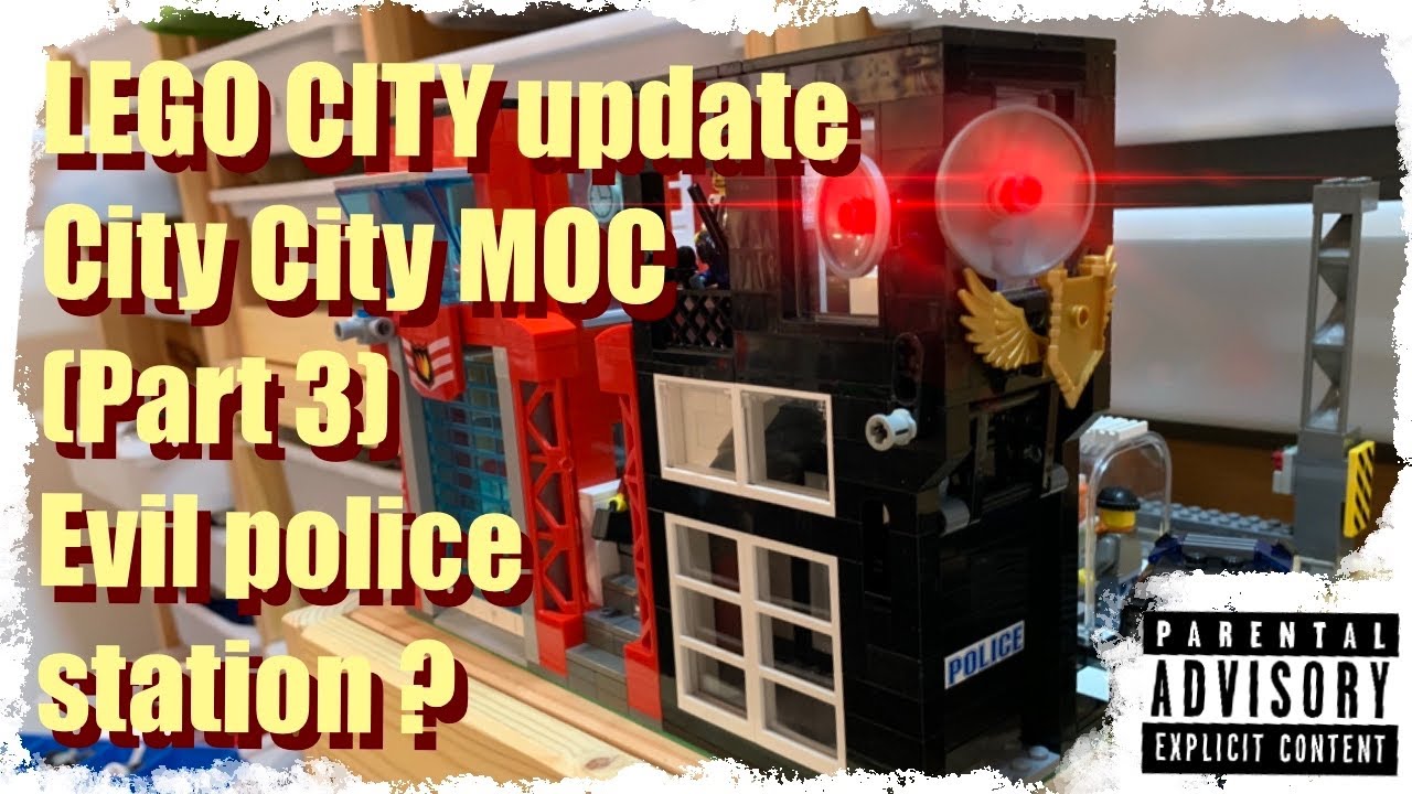 LEGO City City update part 3: EVIL police station moc - YouTube