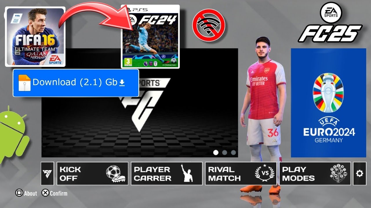 FIFA 16 Mod FC 25 For Android | Best Graphics - YouTube