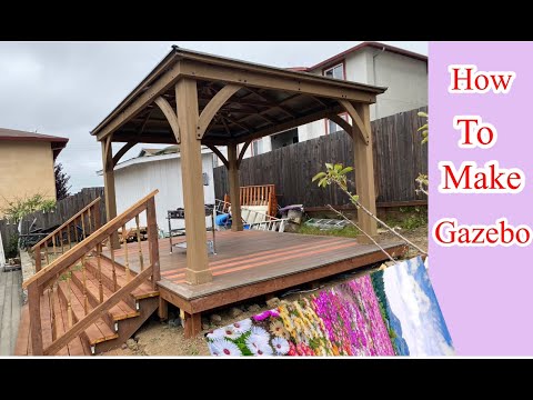 How to make gazebo step by step - YouTube