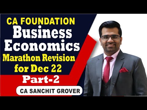 CA Foundation Business Economics Marathon (Part-2) for Dec 22 by CA ...