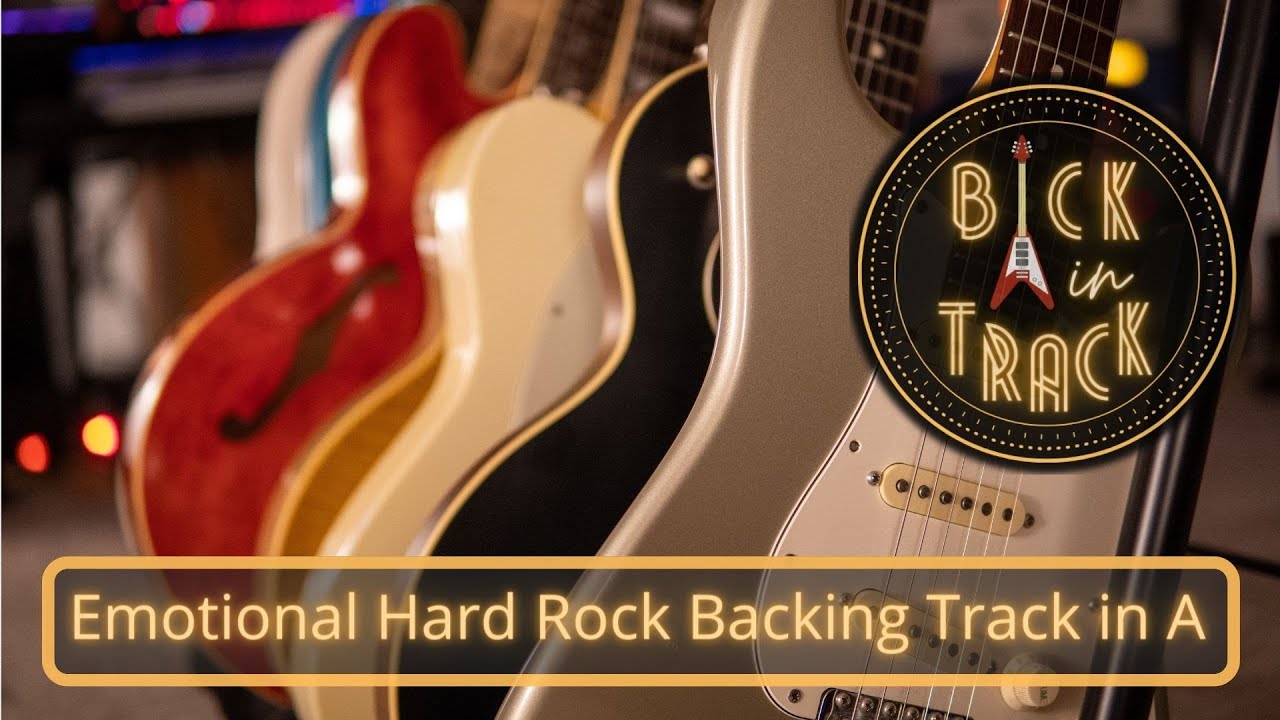 Emotional Hard Rock Backing Track in A - YouTube