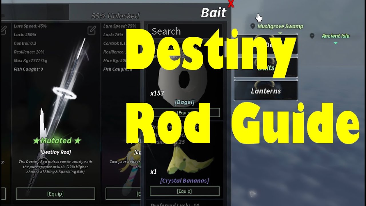 How to get THE DESTINY ROD SHOWCASE in Fisch Roblox (Fisch Destiny Rod ...