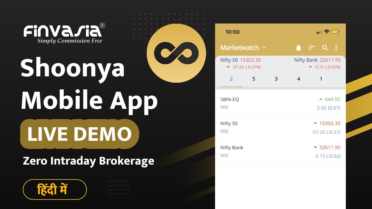 Finvasia Shoonya Mobile App Full Review | Live Hindi मे | Zero intraday ...