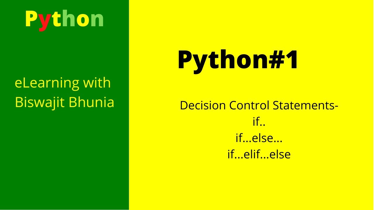 1 Python If Statement In Python YouTube 1 Python If Statement In Python YouTube