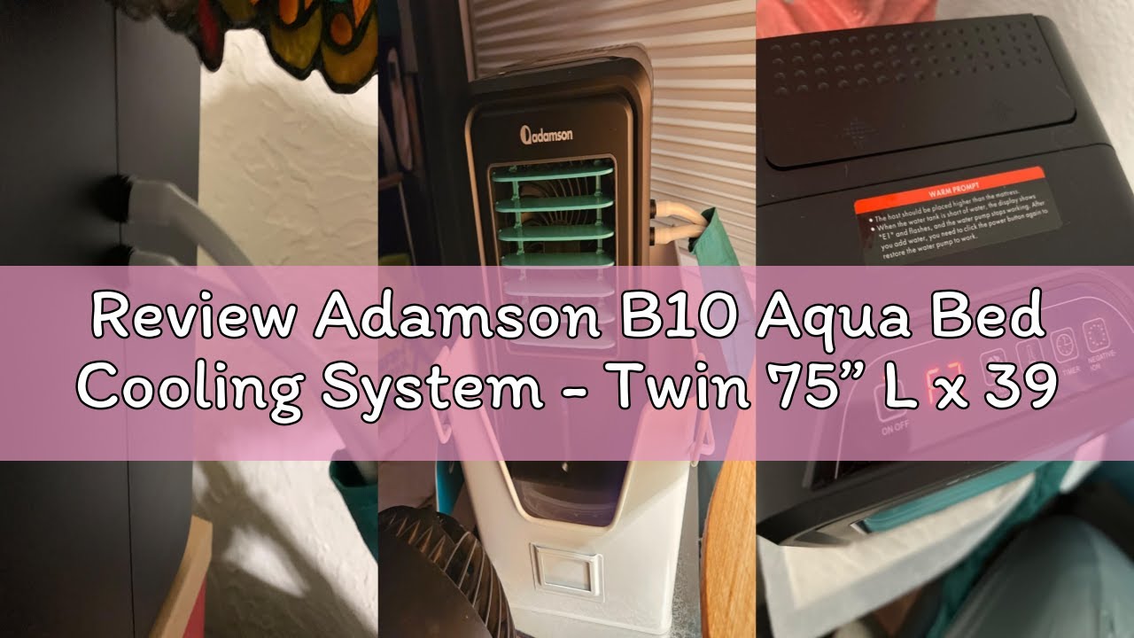 Review Adamson B10 Aqua Bed Cooling System - Twin 75” L x 39” W - New ...